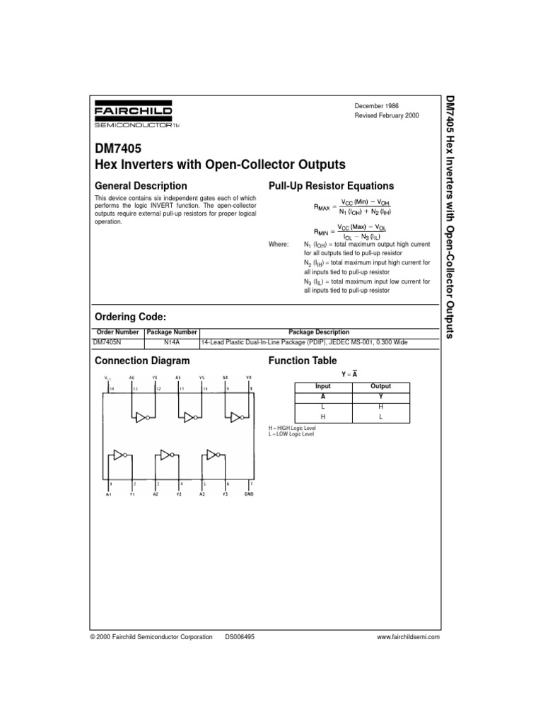 7405 1190343 PDF | PDF | Electronic Circuits | Manufactured Goods