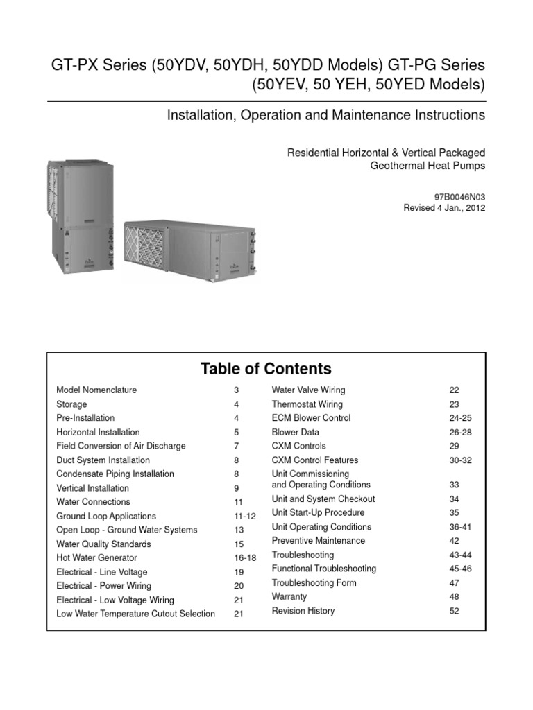 97B0046N03 Installation Manual | PDF | Duct (Flow) | Pipe (Fluid ...