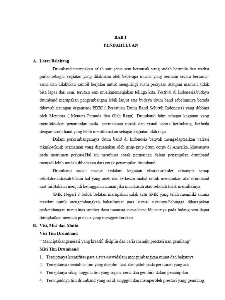 Proker Ekskul Drumband | PDF | Karier & Perkembangan | Seni