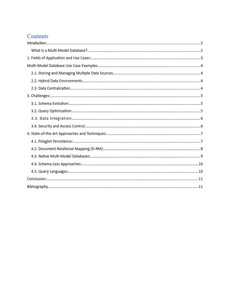 Task 2 Multi-Model Database Systems Edt | PDF | Databases | Relational Model