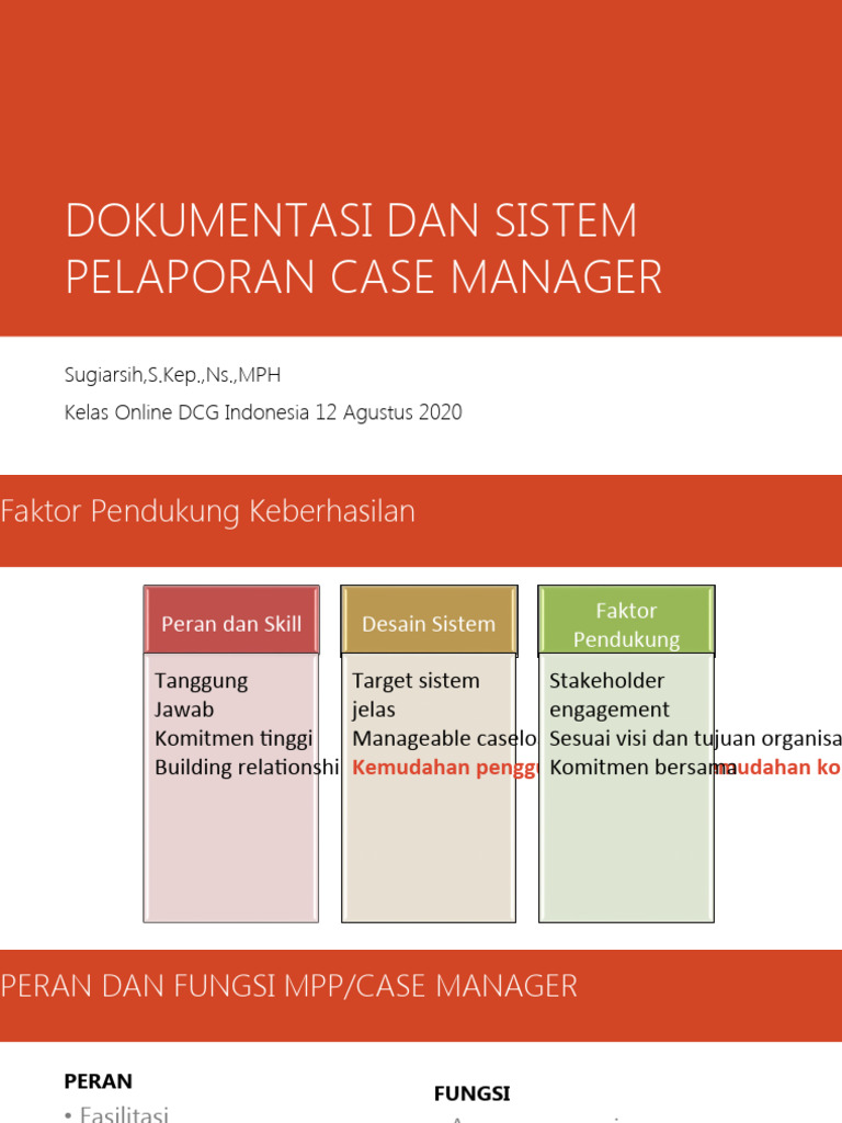 Dokumentasi dan Pelaporan Case Manager | PDF