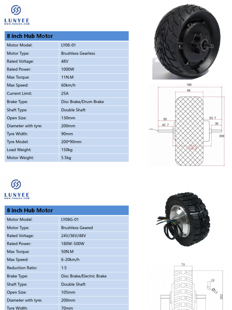 Hub Motor Catalog | PDF | Electric Motor | Magnetism