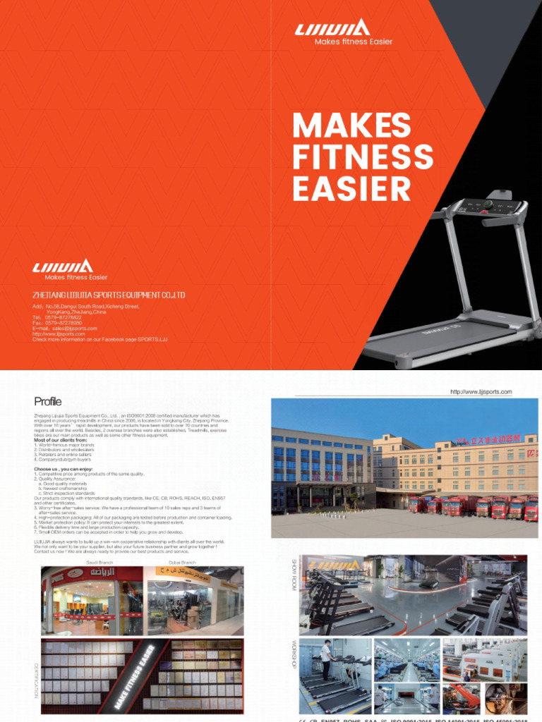LIJIUJIA Treadmill 2023catalogue | PDF