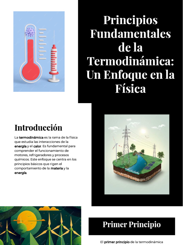 Clase03 Principios Fundamentales de La Termodinamica Un Enfoque en La Fisica | PDF ...