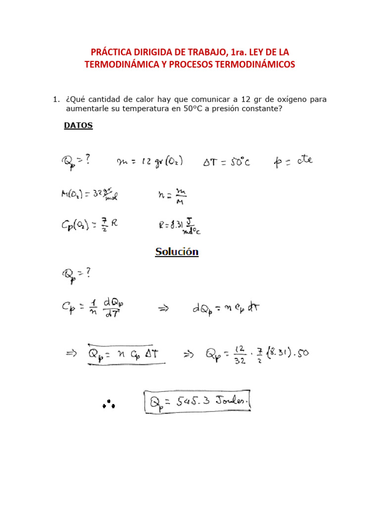 9.3. PRÁCT - DIRIG. TRABAJO.1ra - LEY TERMOD. y PROCESOS TERMOD. | PDF ...