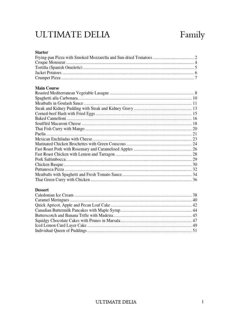 Delia Family Disc | PDF | Pizza | Pasta