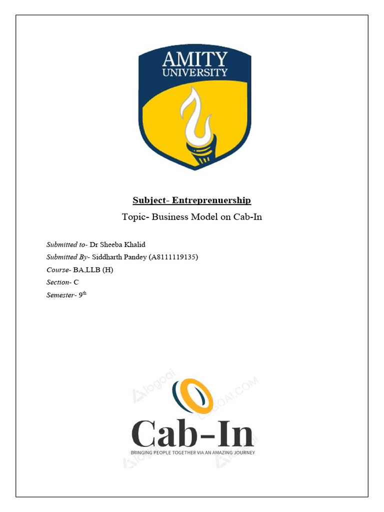 0 Cab In Business Model Download Free Pdf Economies Business