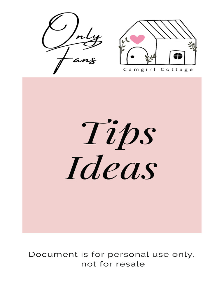 Creative Tip Menu Ideas for OnlyFans | PDF | Self-Improvement