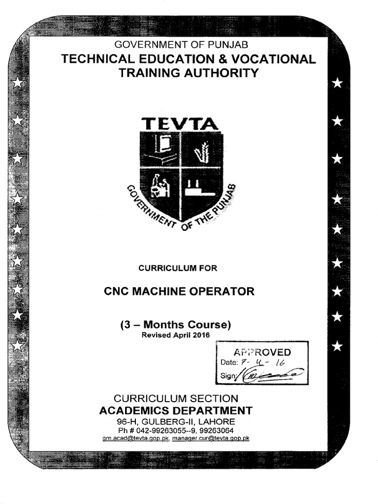 Cnc Machine Operator Pdf