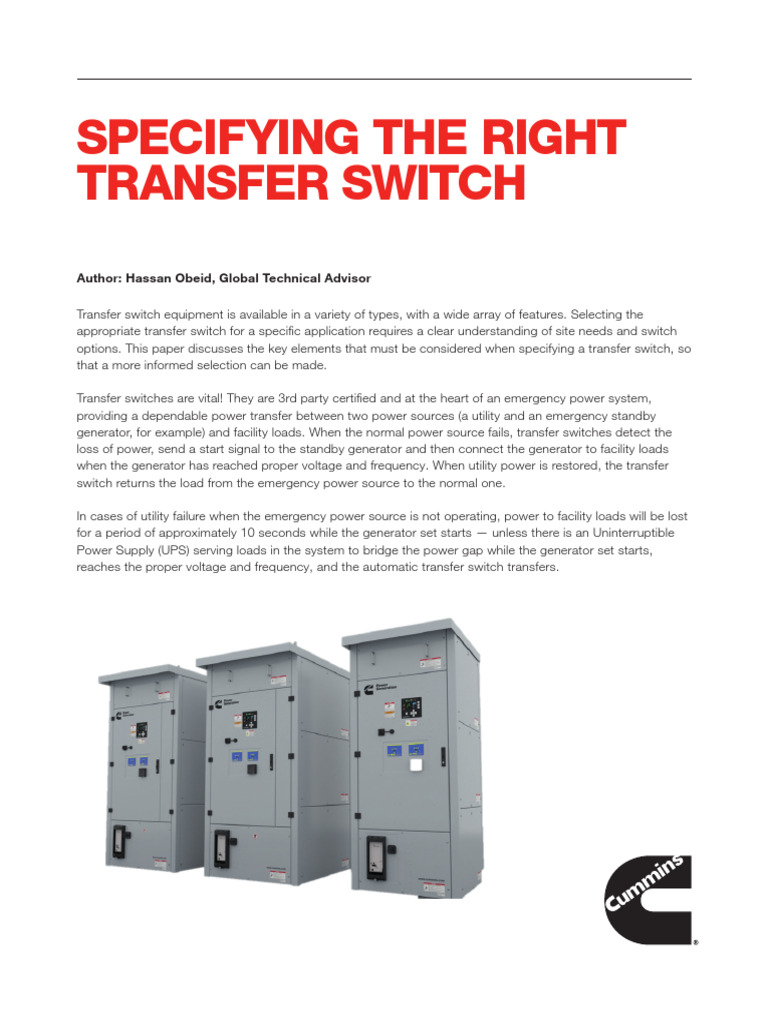 Selection of Switchgears | PDF | Switch | Electric Power