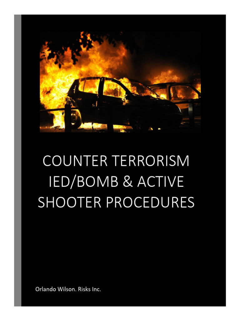 Counter Terrorism IED Bomb Active Shooter Procedures | PDF | Improvised ...