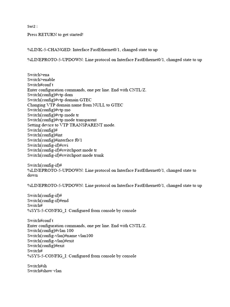 VTP | PDF | Data Transmission | Computer Engineering