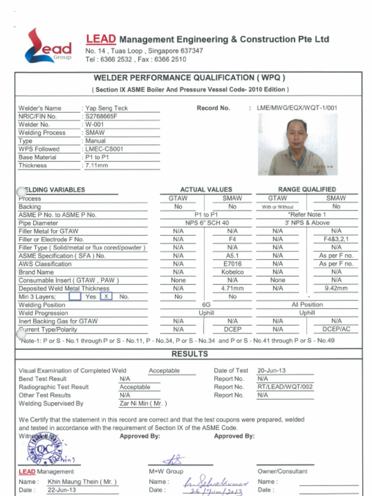 Welder Certificate | PDF Welder Certificate | PDF