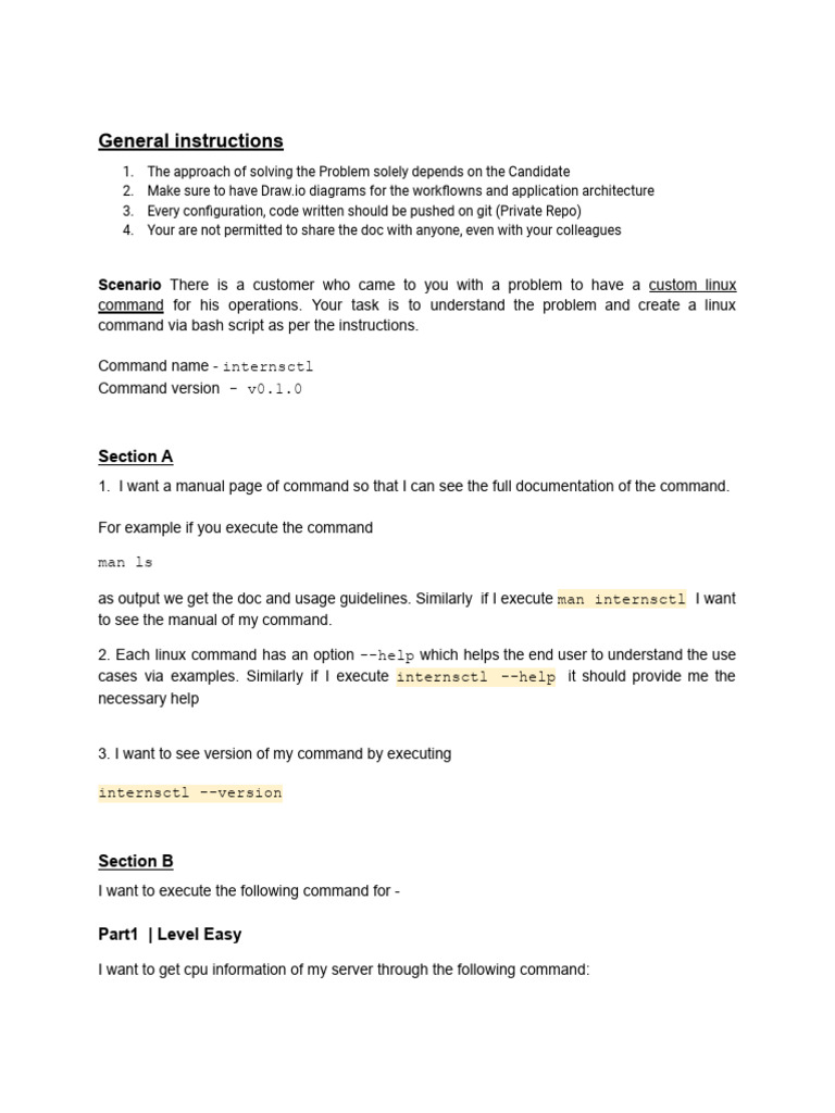 Linux Custom Script Tasks Pdf Computer File Linux