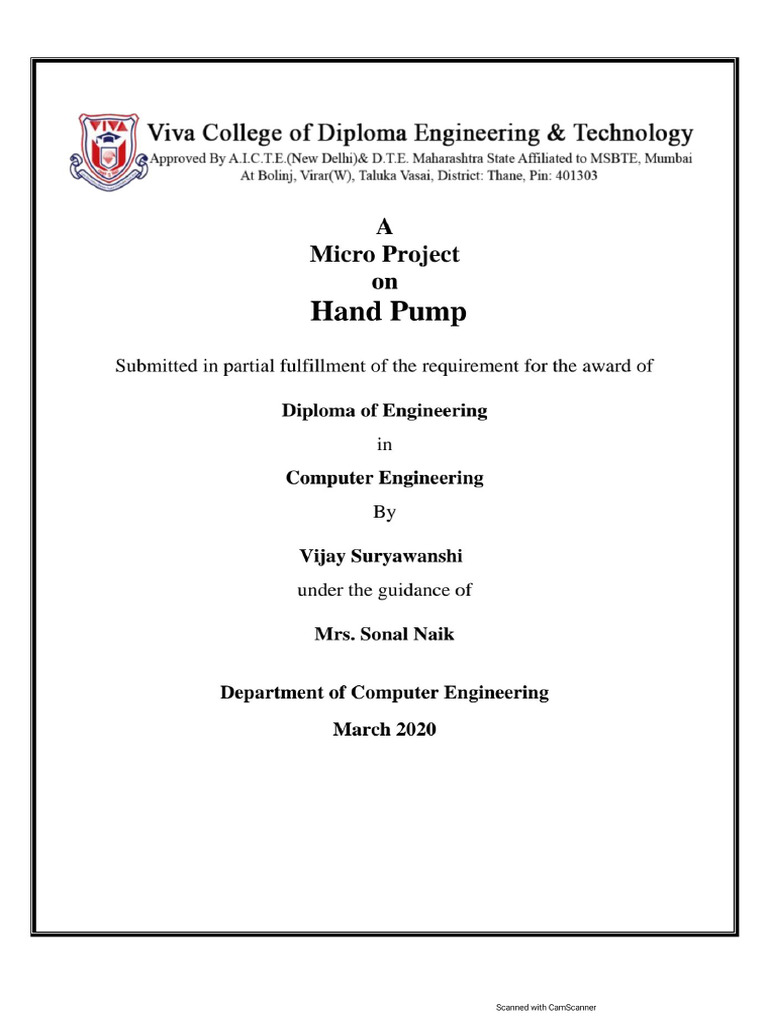 EDE Project Vijay Suryawanshi Roll No19 | PDF