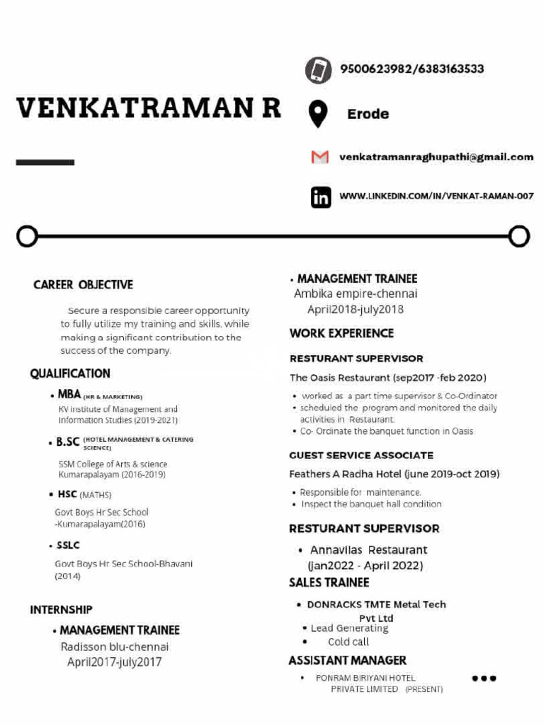 Venkatraman R | PDF
