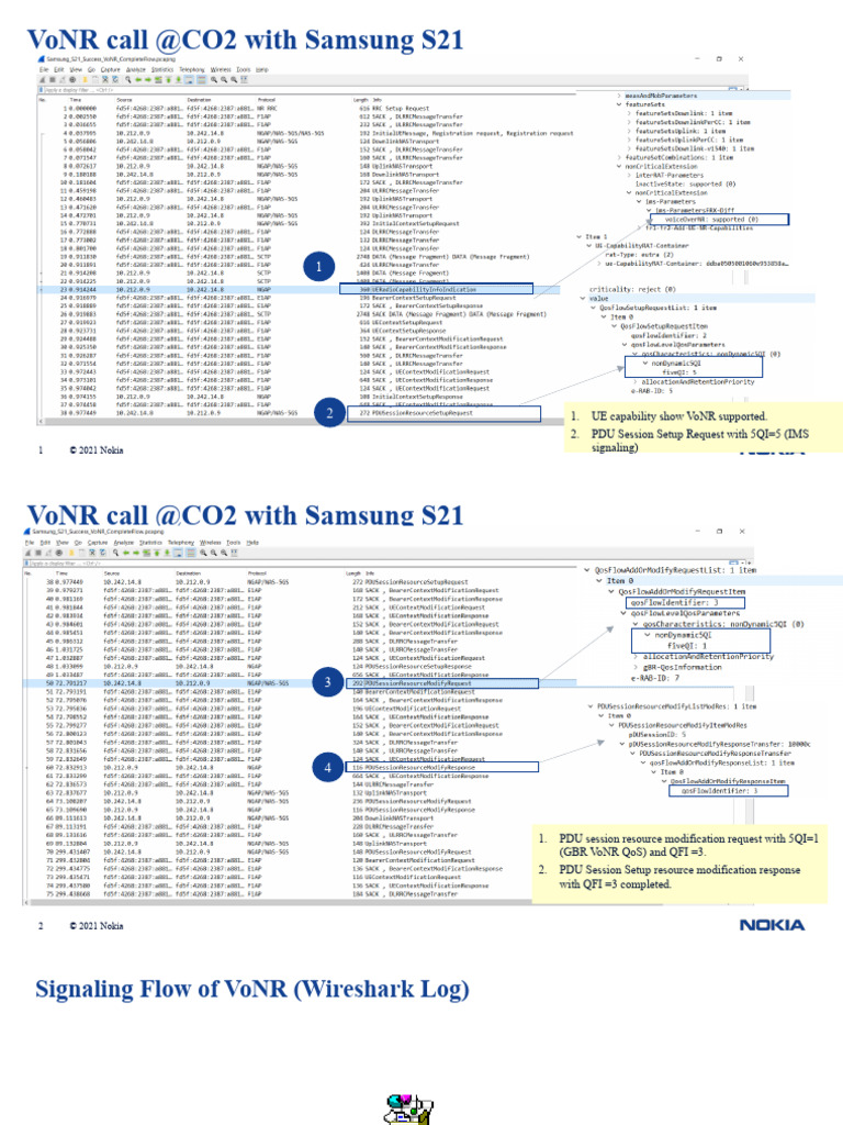 VoNR - Successful - Signaling Flow | PDF