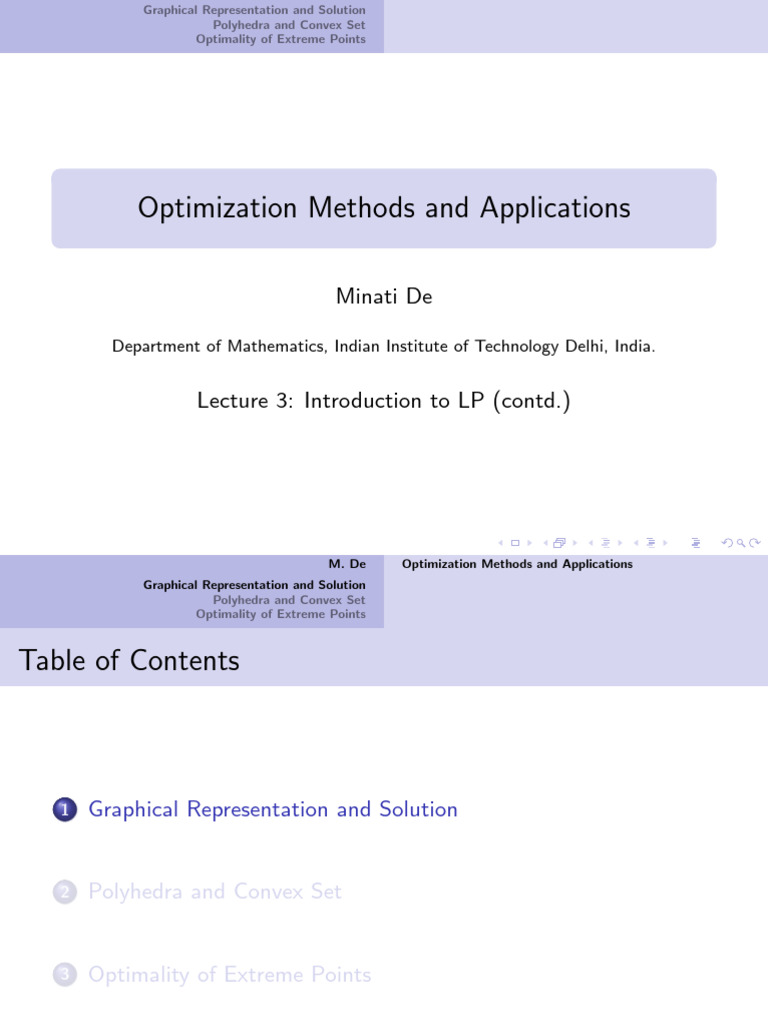 Lect4 Optimization | PDF | Mathematical Optimization | Linear Programming