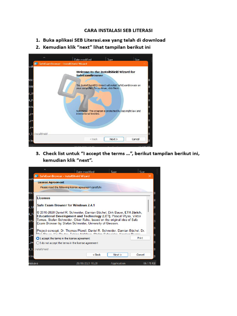 Cara Instalasi Seb Literasi | PDF
