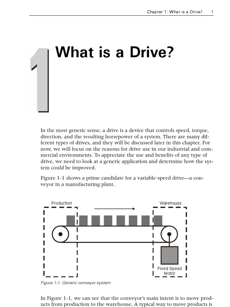 Chapter 1: What Is A Drive? 1 | PDF | Transmission (Mechanics ...