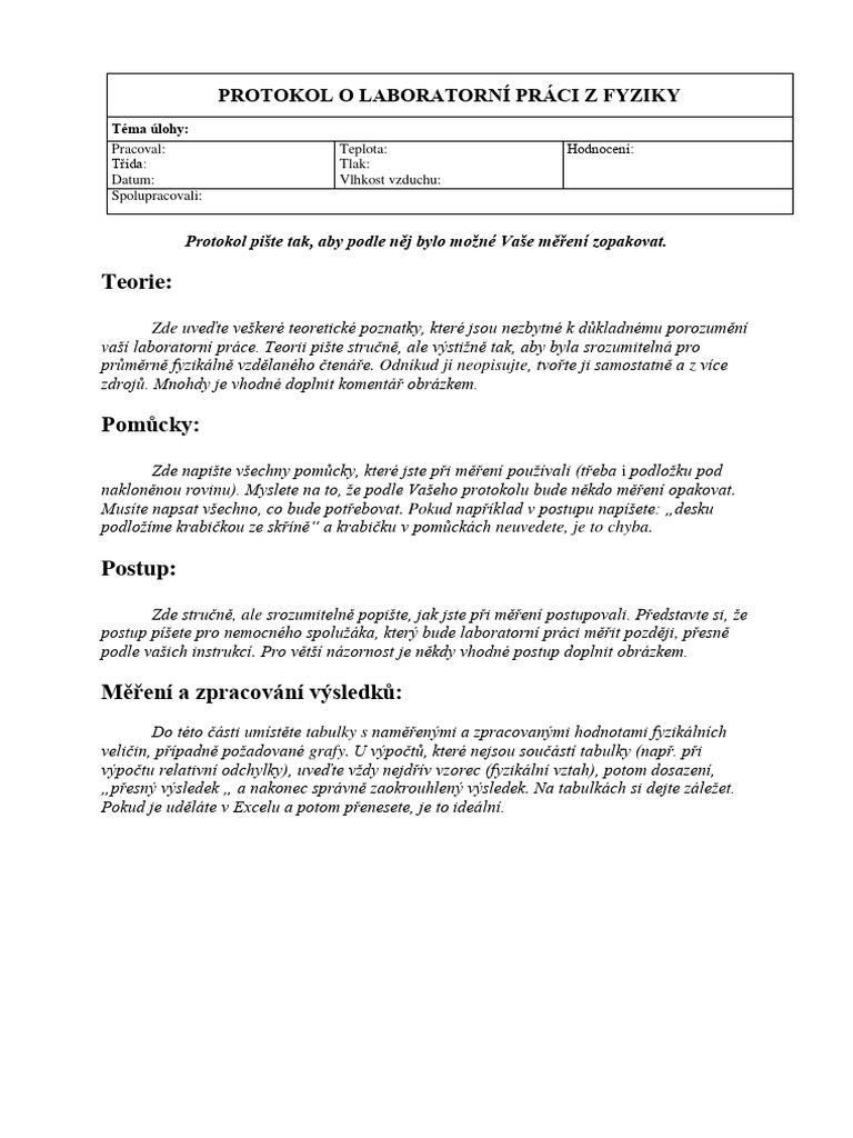 Protokol_Návod | PDF