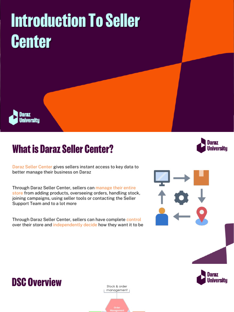 Introduction To Seller Center | PDF | Sales | Software