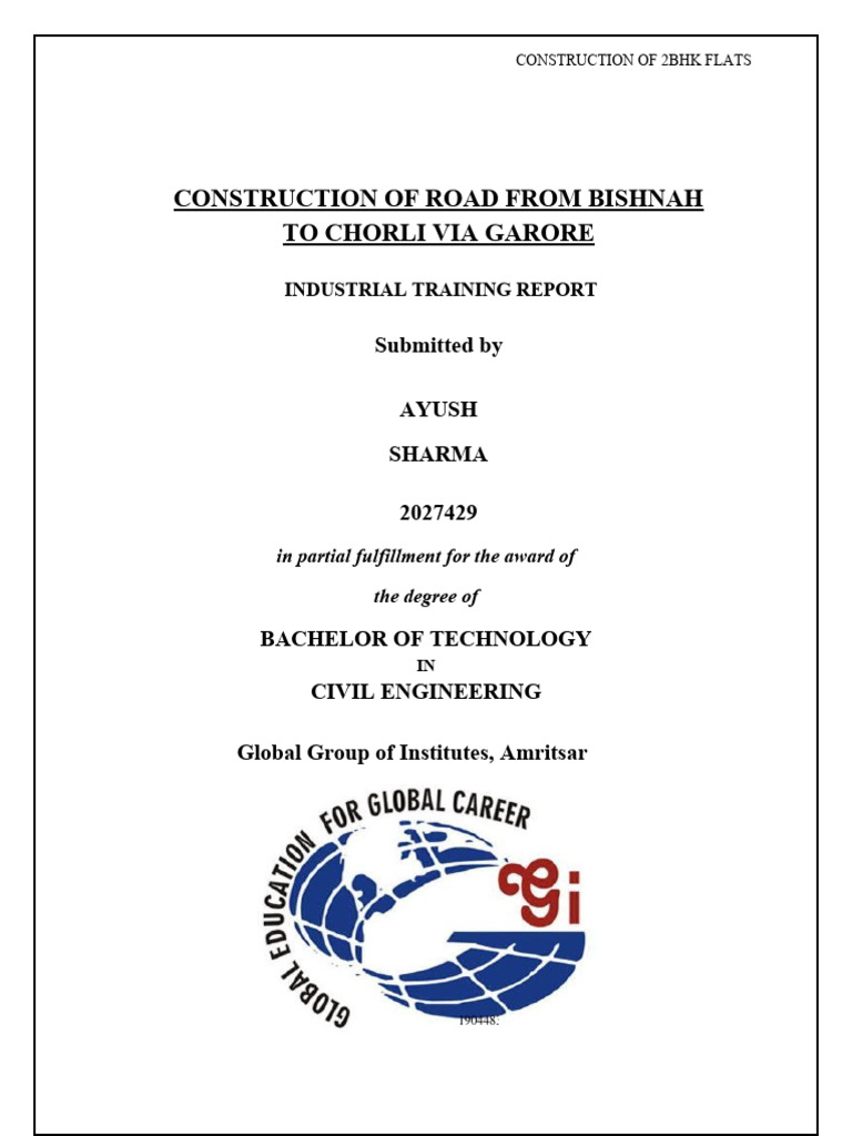 Industrial Training File Gourav Bhau PDF | PDF | Construction Aggregate | Concrete