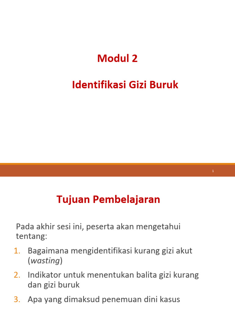 Module 2 (IND) - IDENTIFIKASI GIZI BURUK 30jun20 | PDF