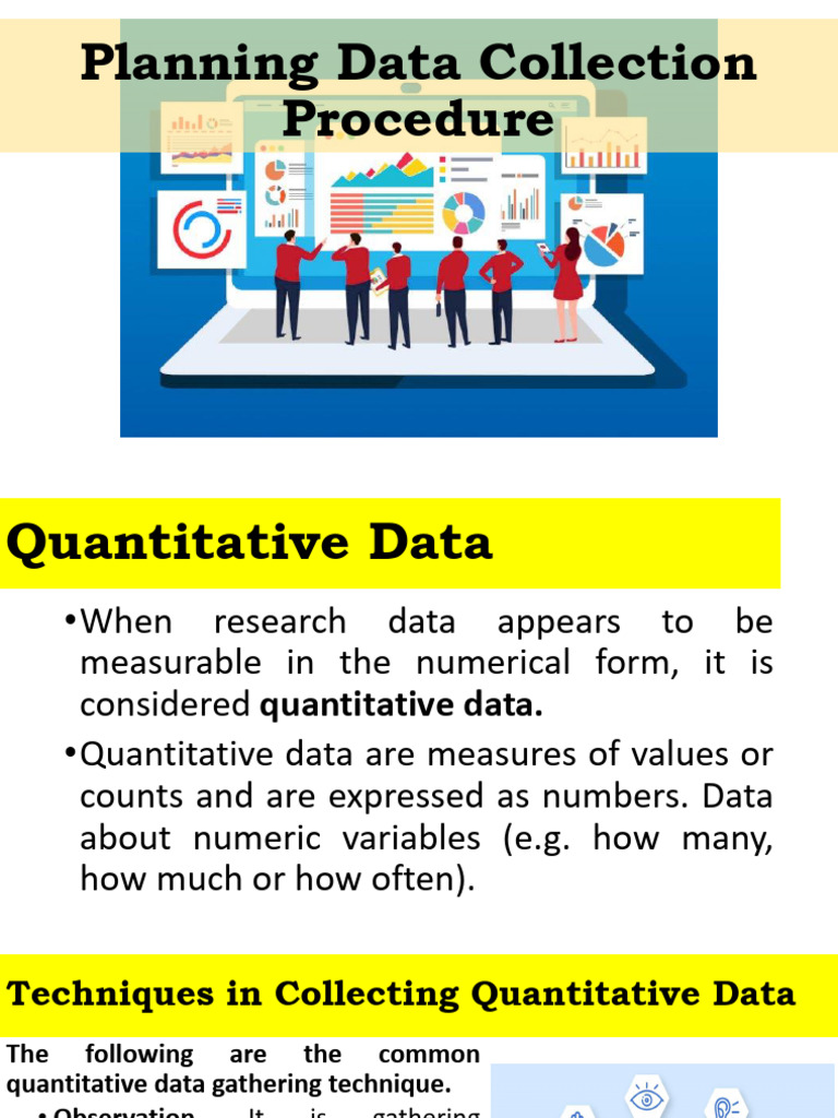 Planning Data Collection Procedure Pdf Level Of Measurement Quantitative Research