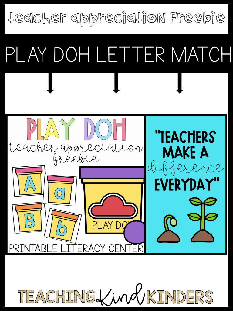 Play Doh Letter Match: Teacher Appreciation Freebie | PDF | Language ...