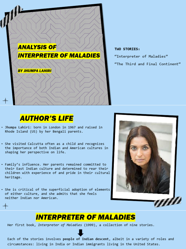 Interpreter of Maladies | PDF | Narration | Cultural Assimilation