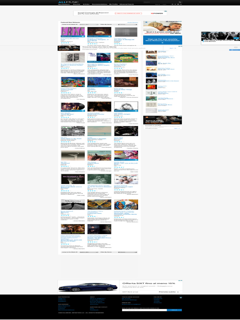Featured New Album Releases - AllMusic 21 APRILE | PDF | Rock Music ...