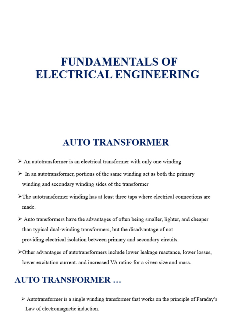Auto Transformer Pdf Transformer Electromagnetic Induction
