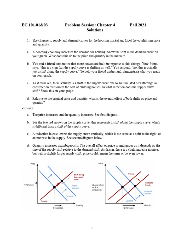 PS - 4 - Sol Microeconomy | PDF | Demand | Economic Equilibrium