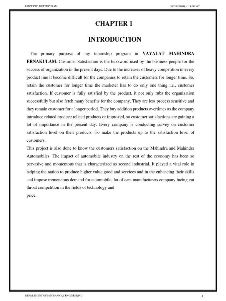 Internship - II Report Contents | PDF | Internship | Job Hunting