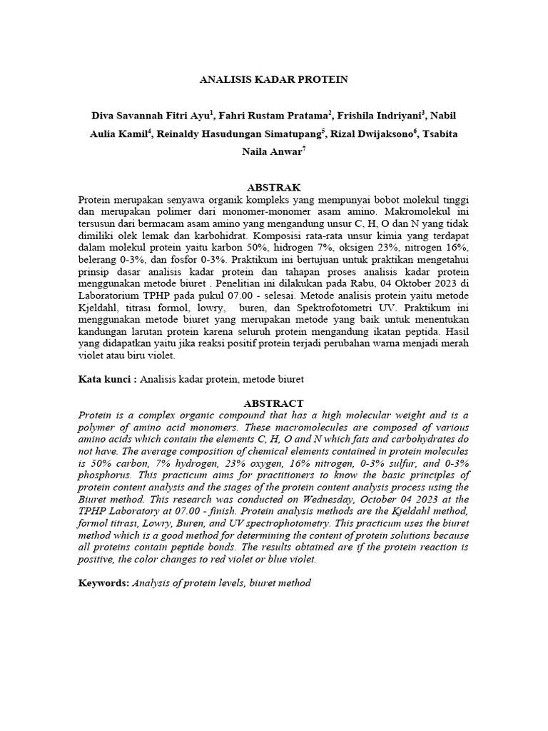 Laprak Biokim Kel 4 | PDF | Pengembangan Diri | Sains & Matematika