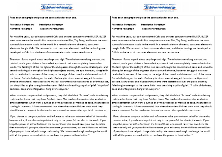 Types of Paragraphs 2 | PDF