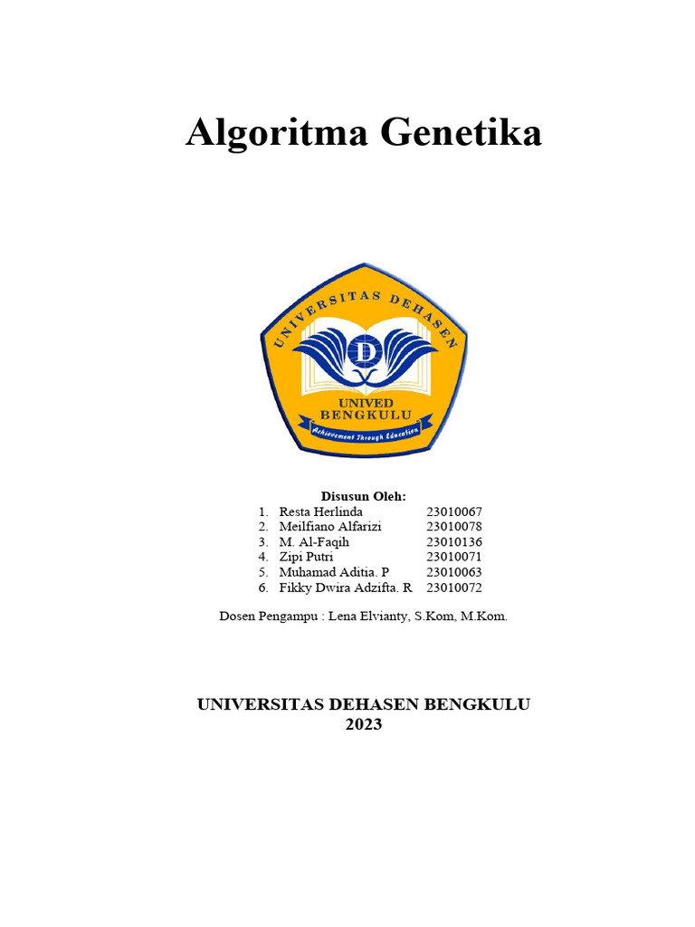 Algoritma Genetika | PDF