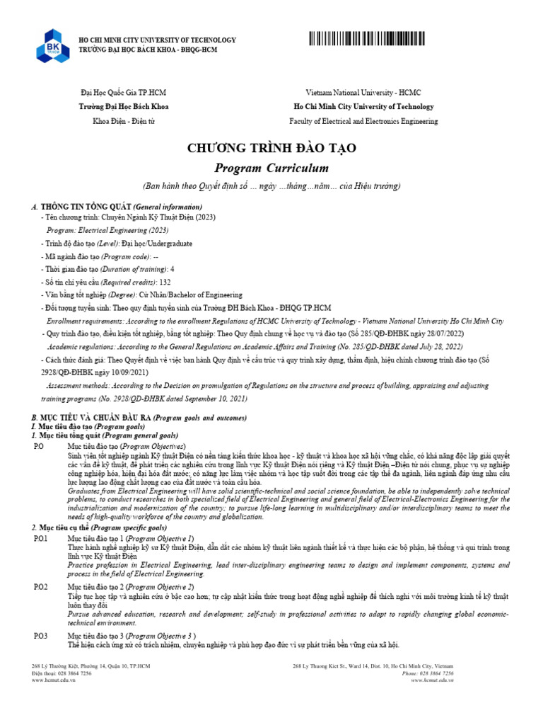 CTDT - TC - KTD (K2023) | PDF