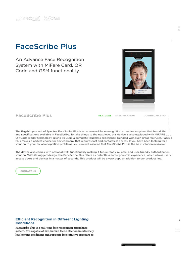 Face Recognition Attendance System - Spectra | PDF | Computing ...