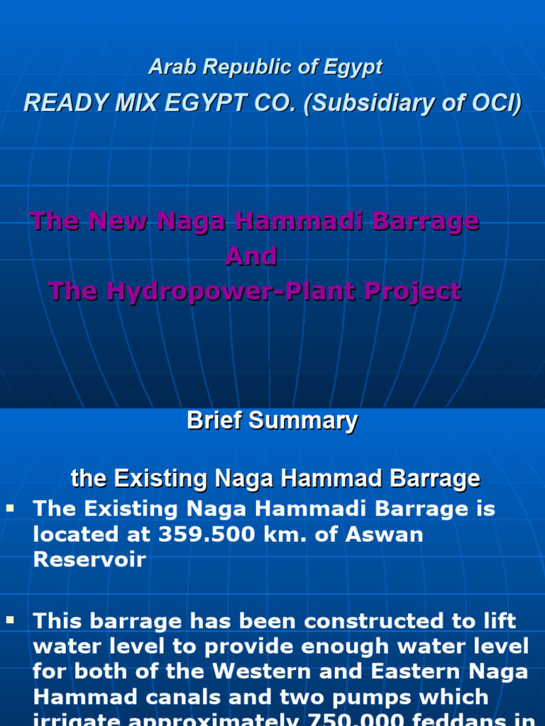 READY MIX EGYPT CO. (Subsidiary of OCI) | PDF | Hydroelectricity | Concrete