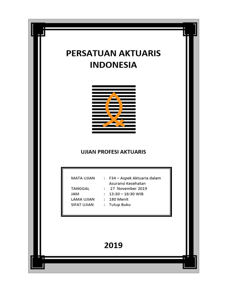 F34 Apek Aktuaria Dalam As - Kesehatan - Nov 19 | PDF