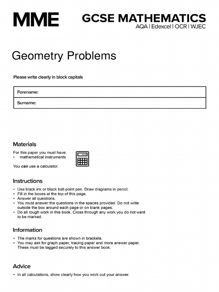 Geometry Angle Problems Guide | PDF | Euclidean Geometry | Elementary ...