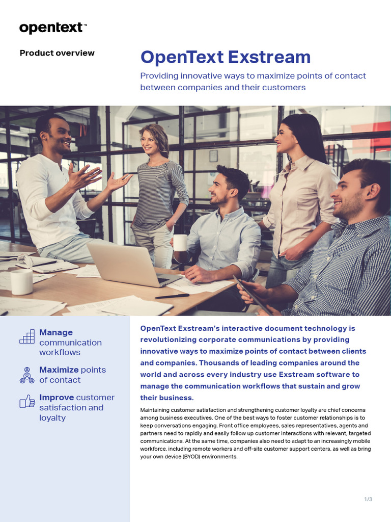 Opentext Exstream Interactive Overview | PDF | World Wide Web ...