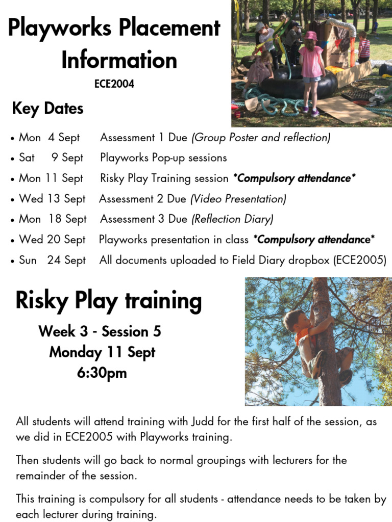 ECE Playworks Placement Information | PDF | Human Communication