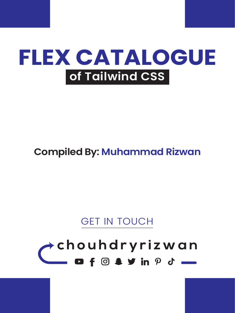 Flex Catalogue of Tailwind Css Compiled by Muhammad Rizwan - Compressed | PDF | Web Development ...