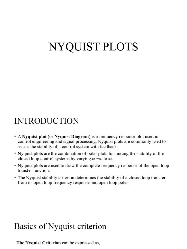 Nyquist Plots | PDF | Mechanics | Signal Processing