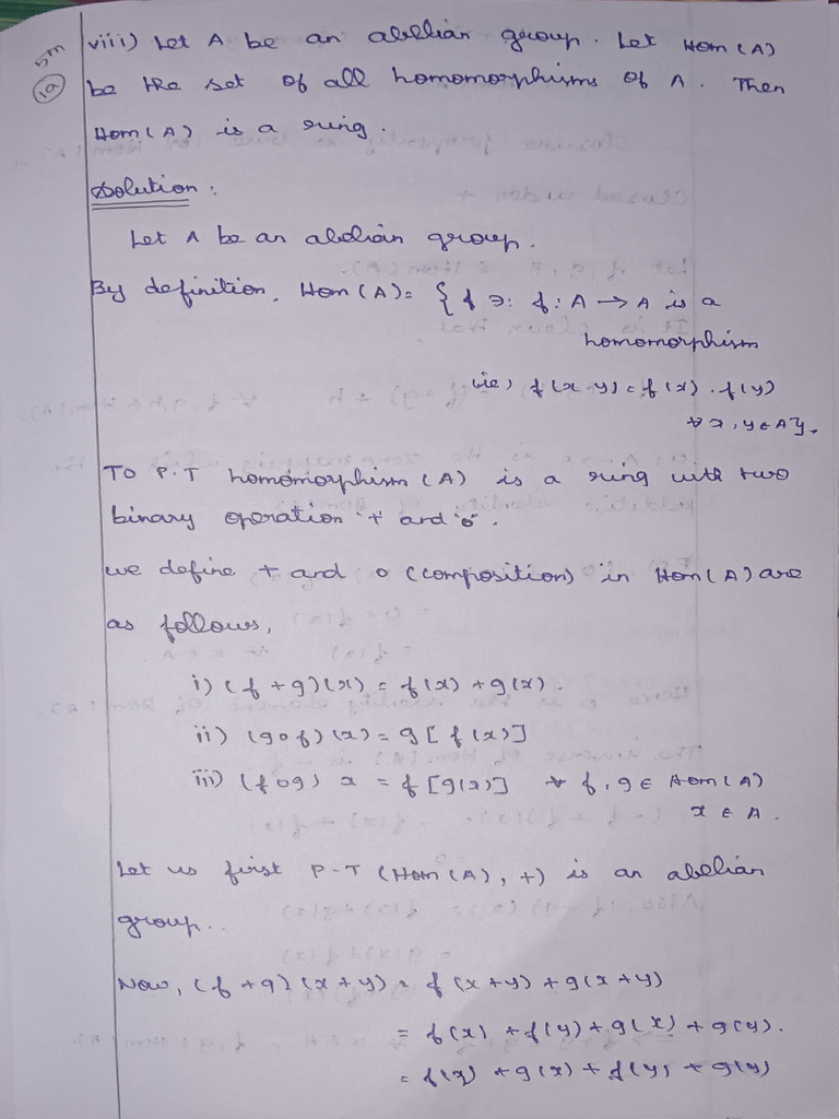 Abstract Algebra and Homomorphisms | PDF | Educational Organizations