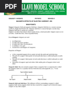 Grade 11 Electromagnetism (notes by Juster) | PDF