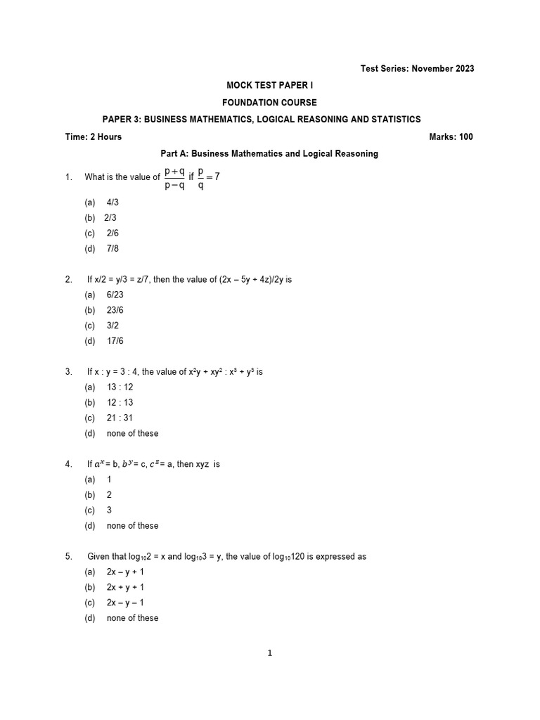 Maths MTP | PDF | Present Value | Interest